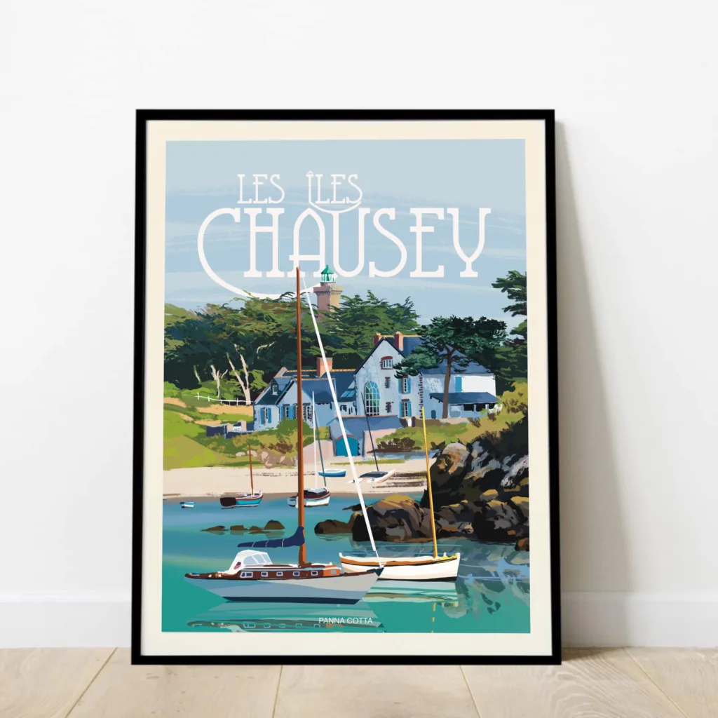 Affiche des îles Chausey - Panna Cotta Editions